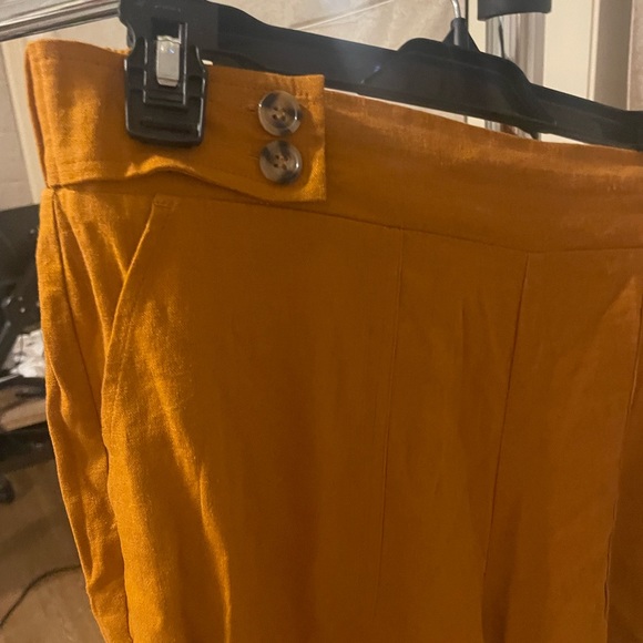 Pants & Jumpsuits | Rust Linen Pants | Poshmark
